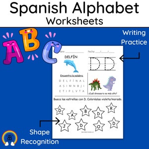 Alphabet Activities - Spanish Activity Pages - Kindergarten Printables ...