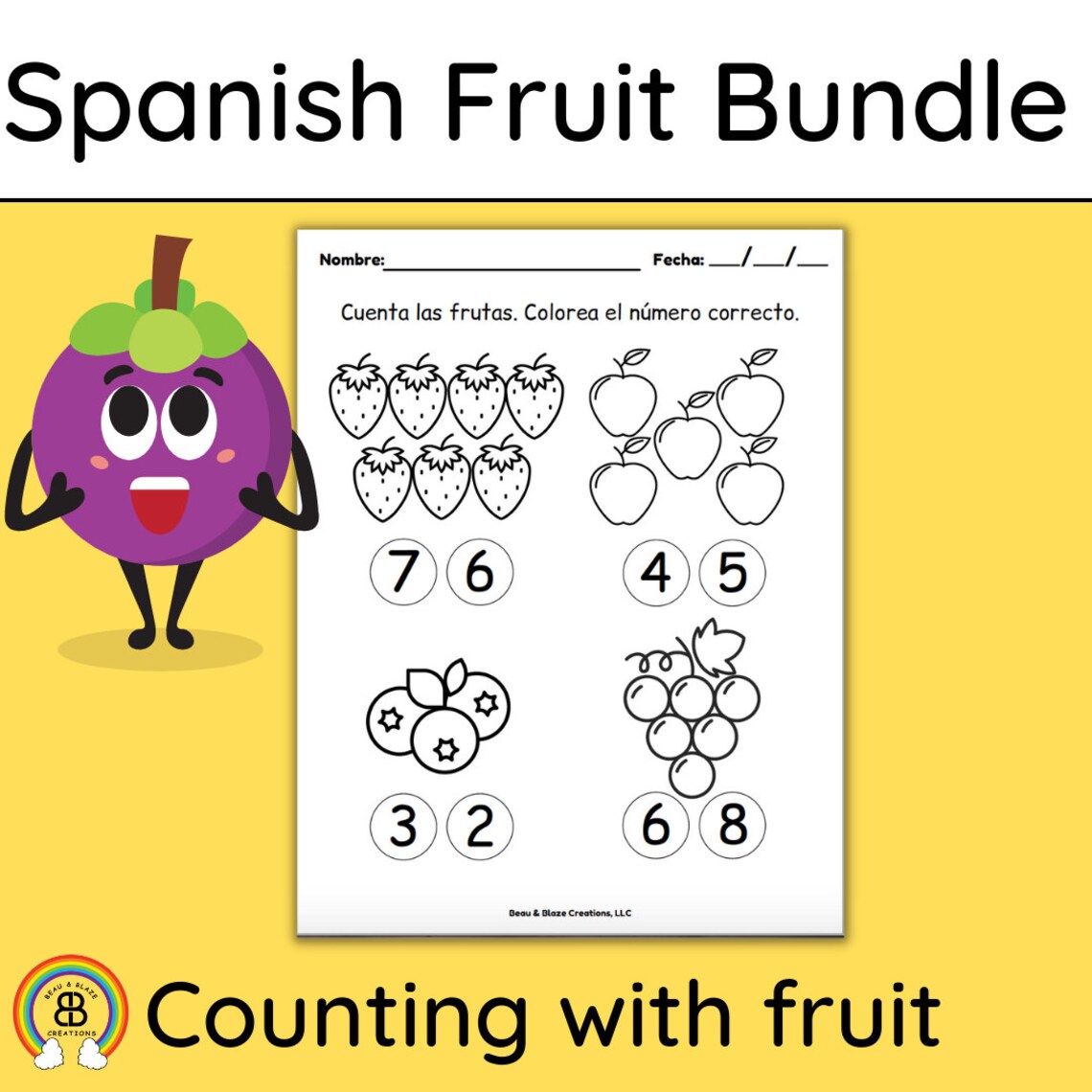 Spanish Printables Spanish Activity Pages Kindergarten Printables ...