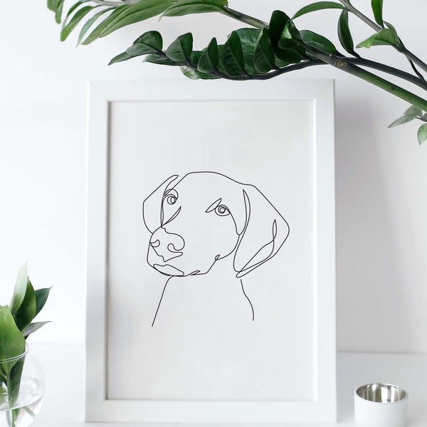 Pet Line Drawing - Etsy