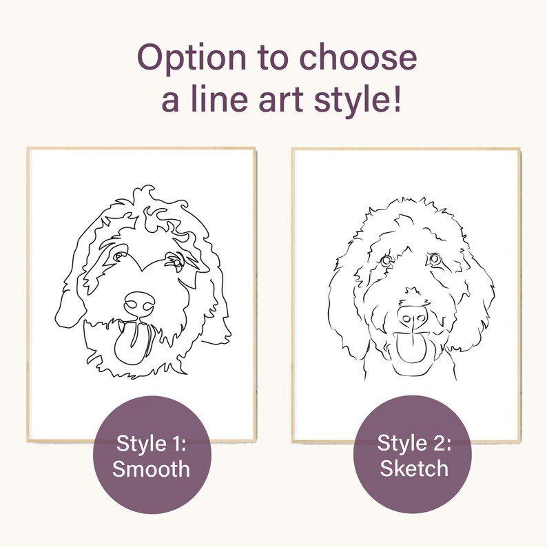 Custom Line Drawing Pet Portrait Pet Line Drawing Dog Line - Etsy