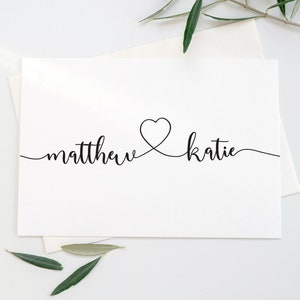 Couple Names With Heart Custom Printable, Digital Download ...