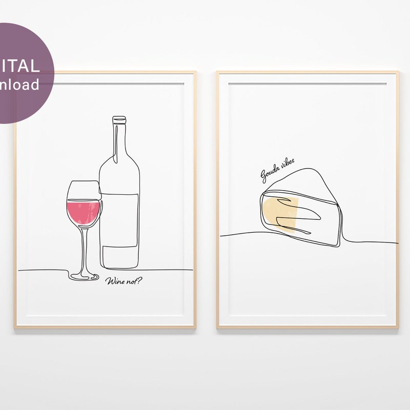Wine Line Drawing - Etsy