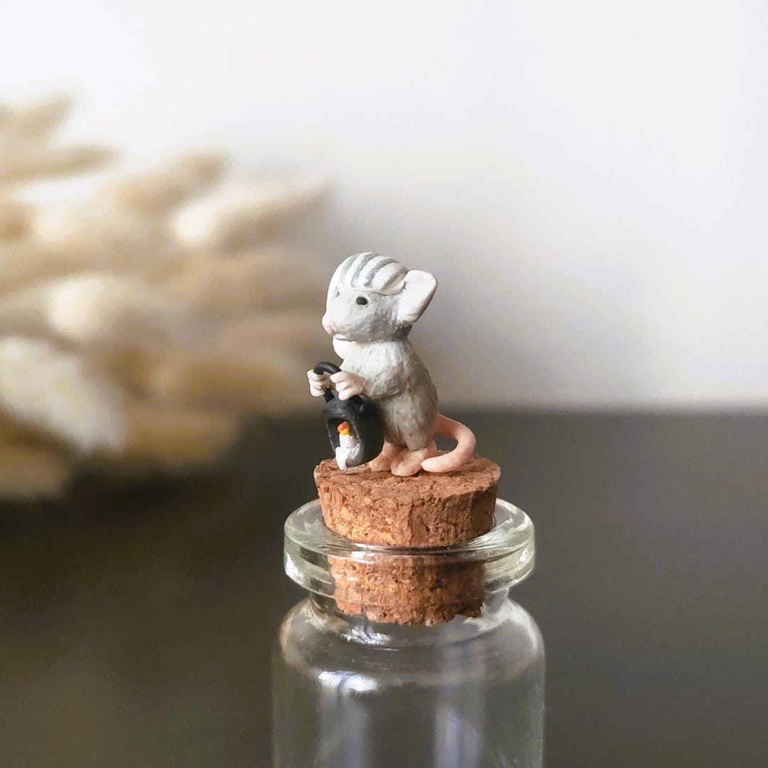 Handmade Mouse Miniatures, Rat Figurines, Terrarium Decor, Handcrafted ...
