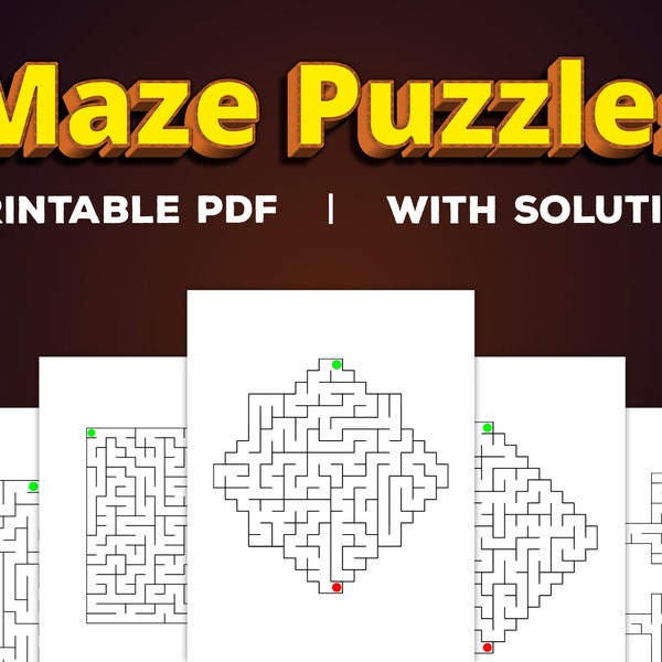 Printable Maze for Kids - Etsy