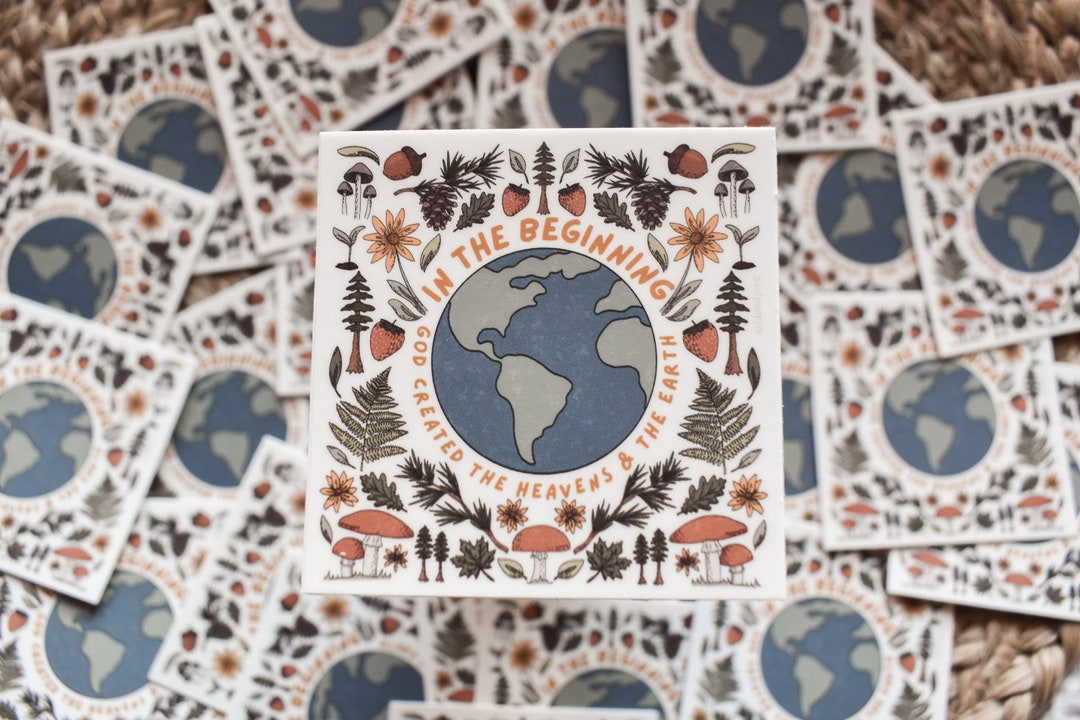 In the Beginning Sticker | Genesis 1:1 Sticker | Creation Care ...