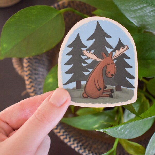 Moose Sticker - Etsy