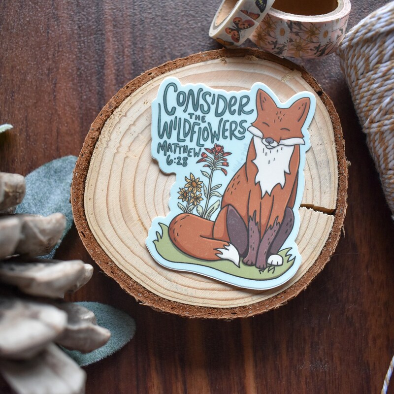 Fox Sticker - Etsy