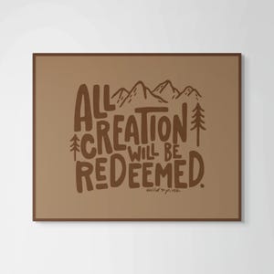 Christian Wall Art Outdoorsy Digital Print | Faith Decor for Cabin ...