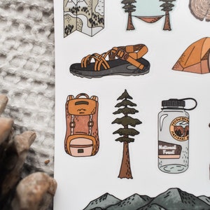 Outdoors Sticker Sheet - Etsy