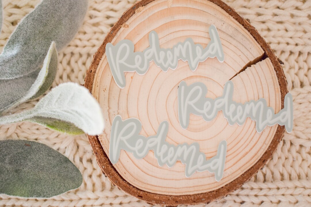 Redeemed Sticker for Bible Journaling | Christian Girl Gift | Scripture ...