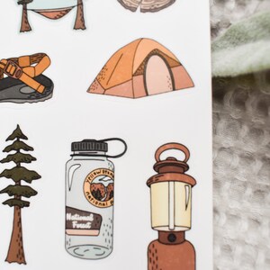 Go Outside Adventure Sticker Sheet: Waterproof Hiking & Camping Decals ...