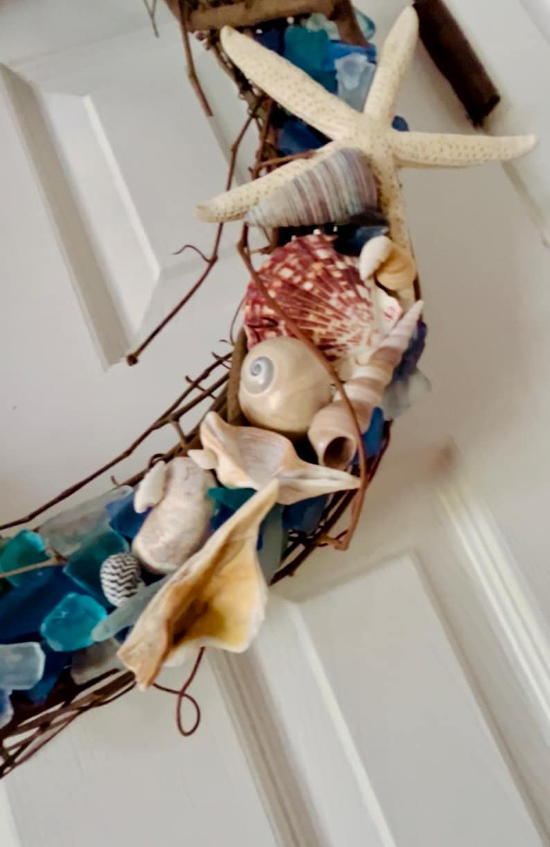 Seashell Sea Glass Wreath - Etsy