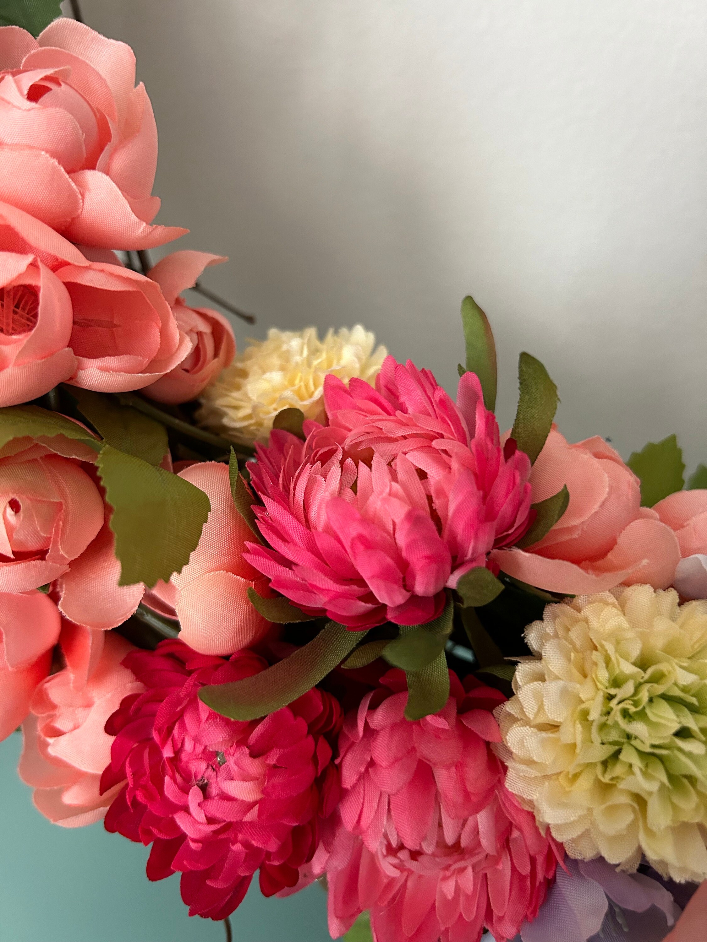 Spring Flowers Wreath - Etsy