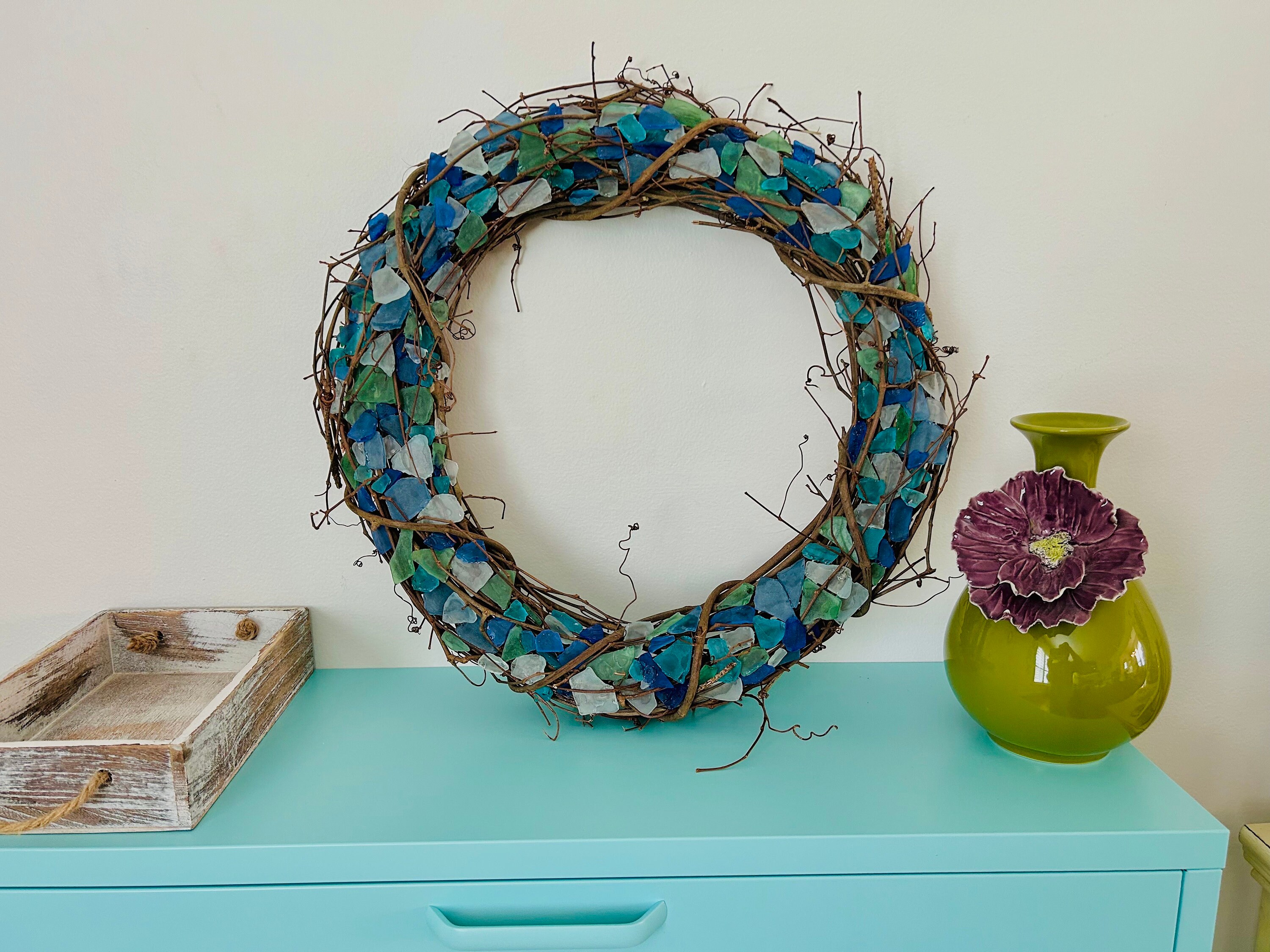 Sea Glass Wreath - Etsy