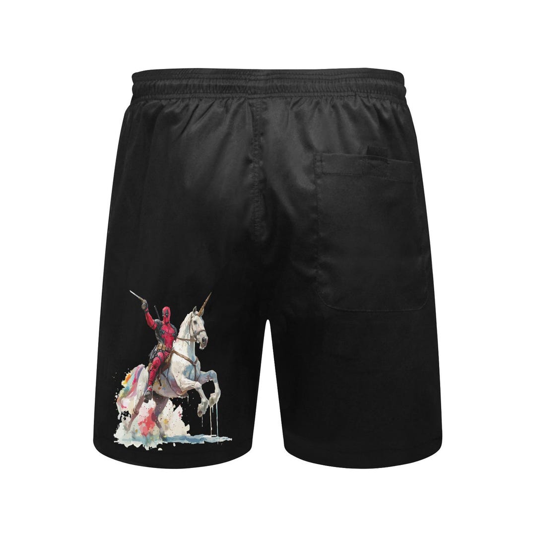 Deadpool Swim Shorts for Men Marvel Superhero Beachwear - Etsy