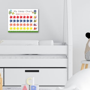 Printable Sleep Sticker Chart, Happy Snails Reward Chart for Toddlers ...