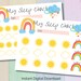 Sleep Sticker Chart Bundle, Printable Rainbow Reward Tracker for ...