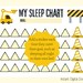 Printable Sleep Sticker Chart Construction Reward Chart for | Etsy