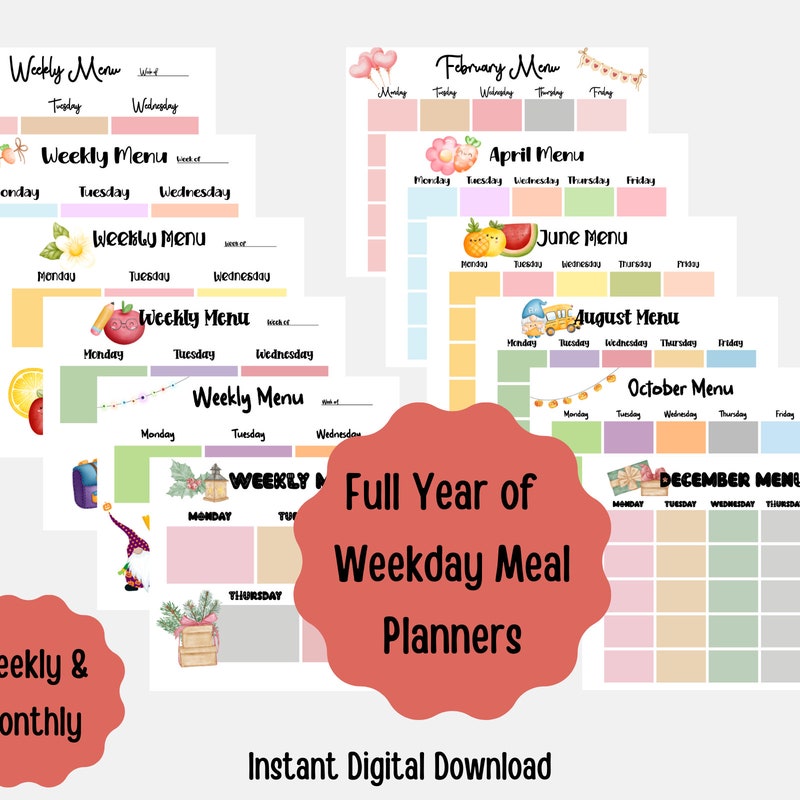 Meal Full Menu - Etsy