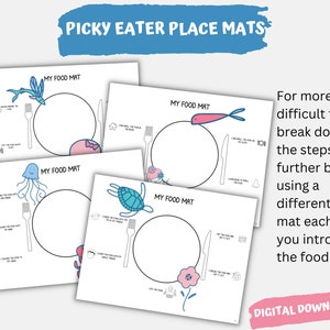 Place Mats for Picky Eaters, Printable Mermaid Food Explorer Worksheet ...