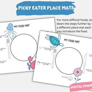 Place Mats for Picky Eaters, Printable Mermaid Food Explorer Worksheet ...