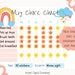 Printable Rainbow Chore Chart, Sticker Chart, To-do List, Morning ...