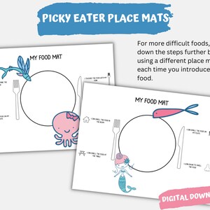 Place Mats for Picky Eaters, Printable Mermaid Food Explorer Worksheet ...