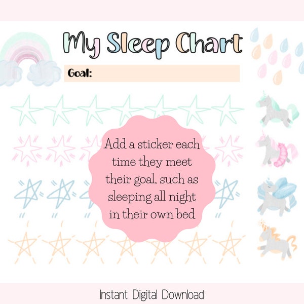 Sleeping in Your Bed Chart - Etsy