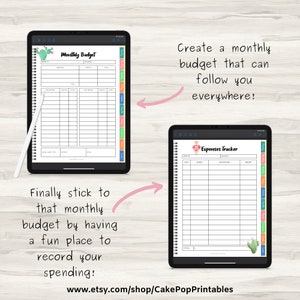 Undated Cactus Llama Digital Planner Yearly Monthly Weekly - Etsy