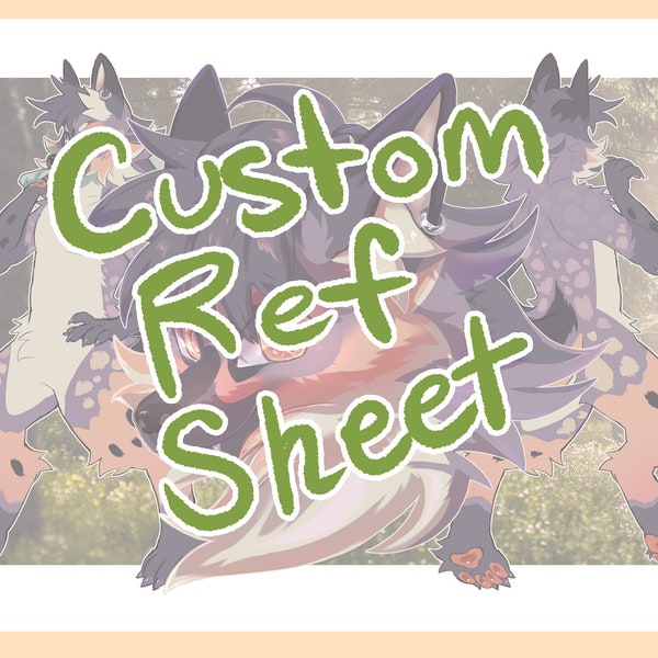 Furry Ref Sheet - Etsy