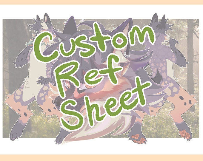 Custom Fursona Ref Sheet - Etsy