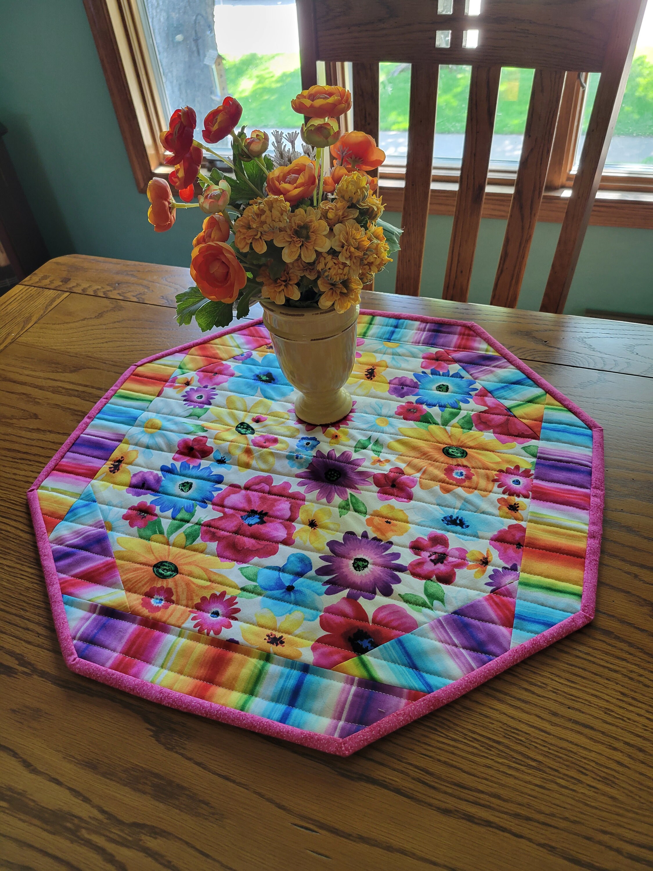 Octagonal Summer Table Topper - Etsy