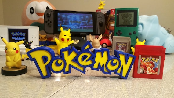 Pokemon Logo Wall Decor Shelf Display 8in / 20cm 3D | Etsy