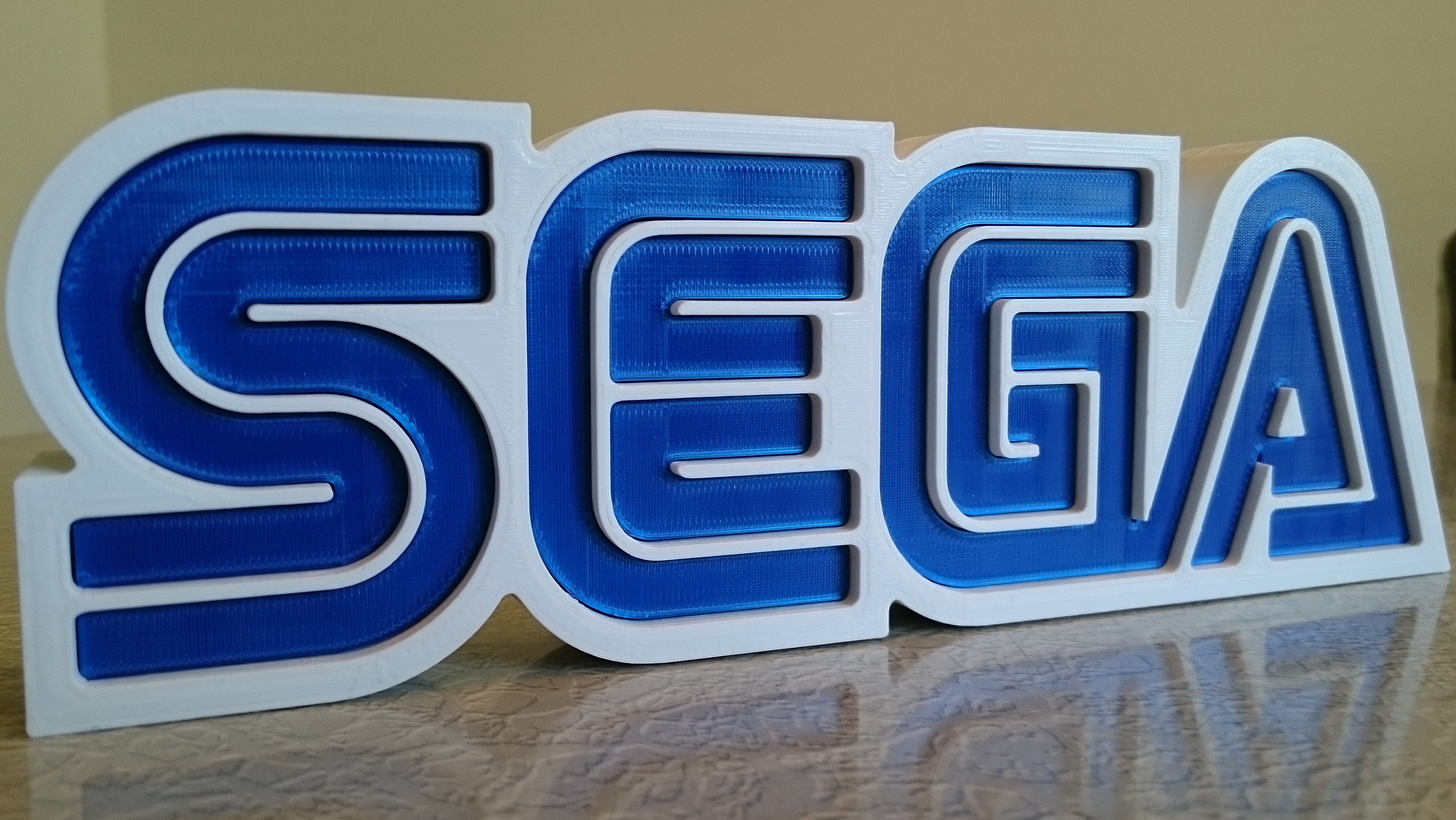 SEGA Logo Desk Ornament / Wall Art 8in / 20cm 3D Printed | Etsy