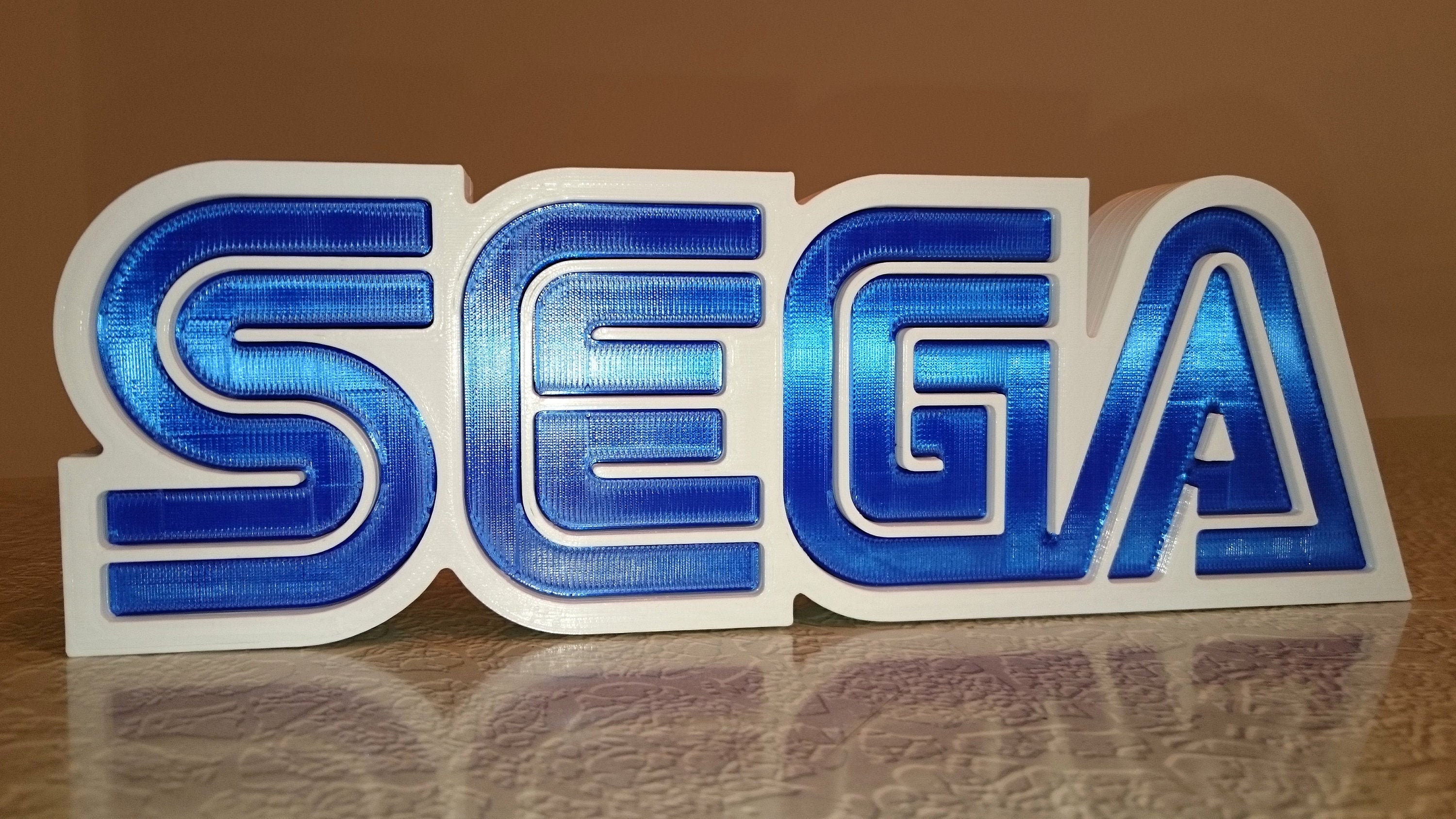 SEGA Logo Desk Ornament / Wall Art 8in / 20cm 3D Printed | Etsy