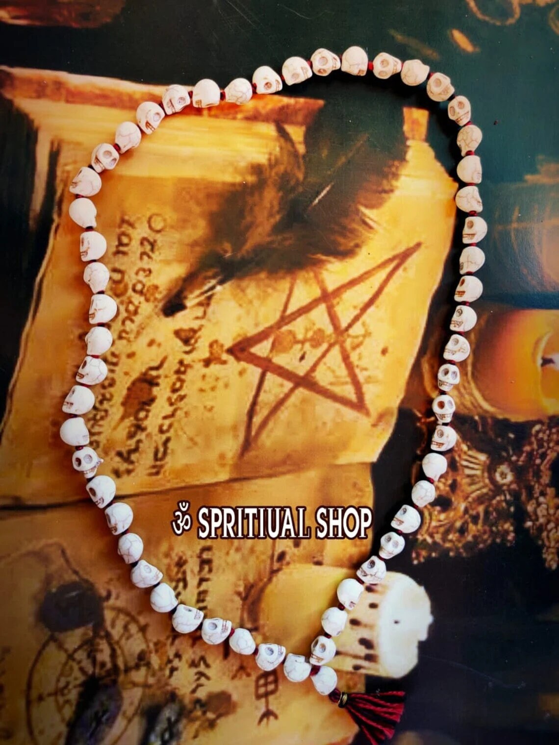 Real Aghori Made Kali Ashta Siddhi Necklace - Obtain 7 Occult Psychic ...