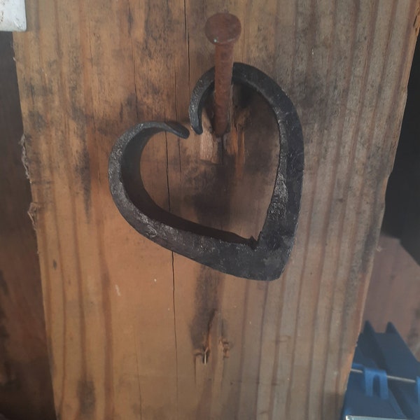 Hand Forged Heart - Etsy