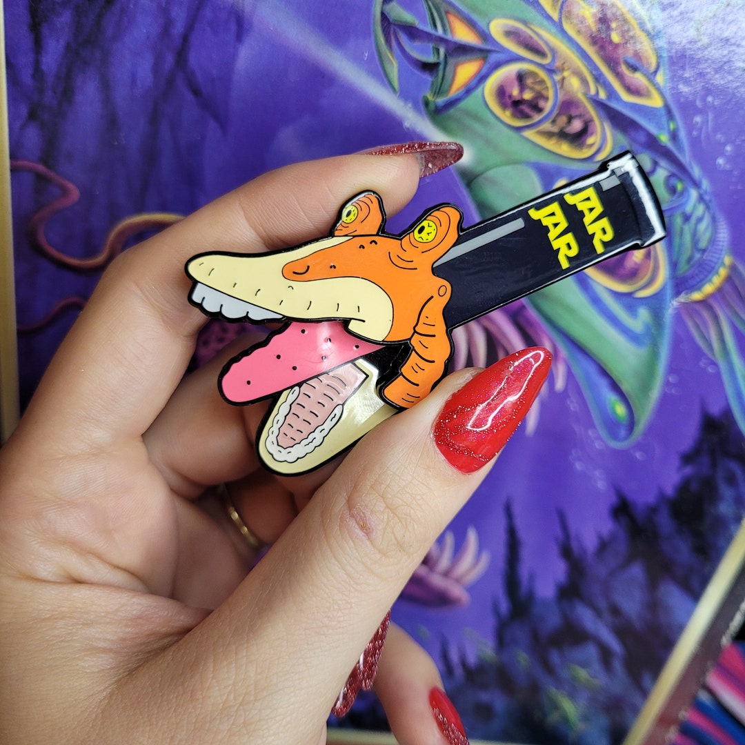 Cursed Gungan Lollipop Enamel Pin Moving Badge - Etsy