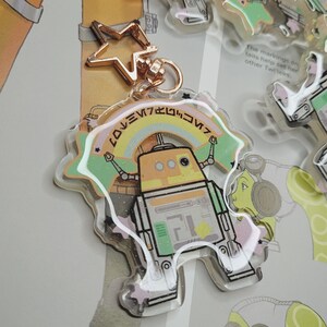 Cheeky Cussing Chopper Charm Acrylic Bag Charm - Etsy