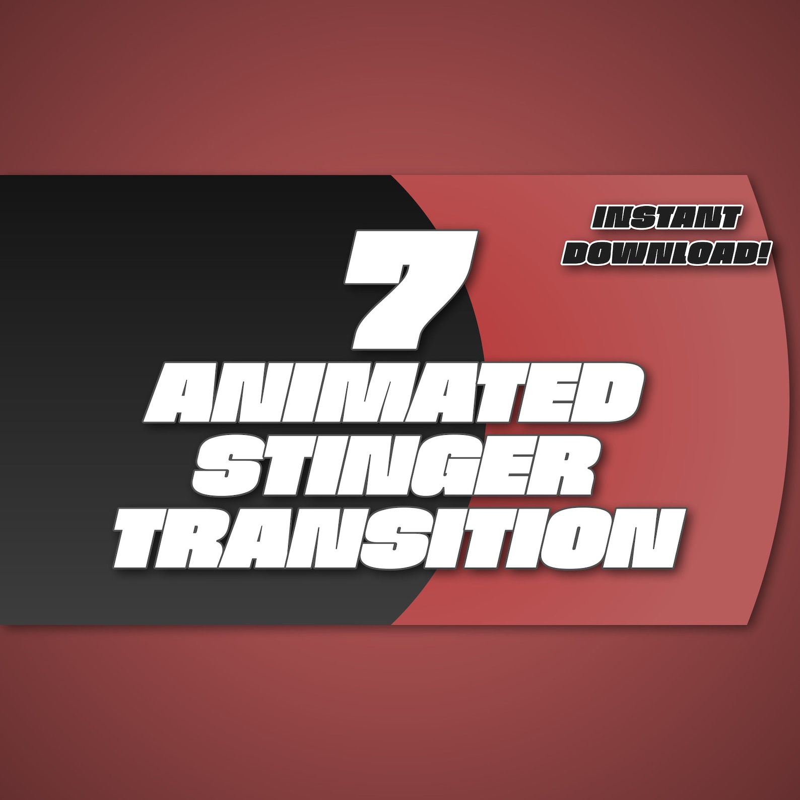 Animated Stinger Transition Red and Black: 7 Animated Designs for ...