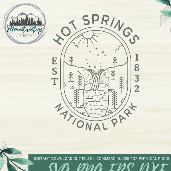 Hot Springs National Park Canvas - Etsy