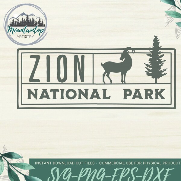 Zion Svg - Etsy