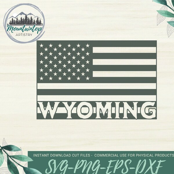 Wyoming Flag Stencil - Etsy