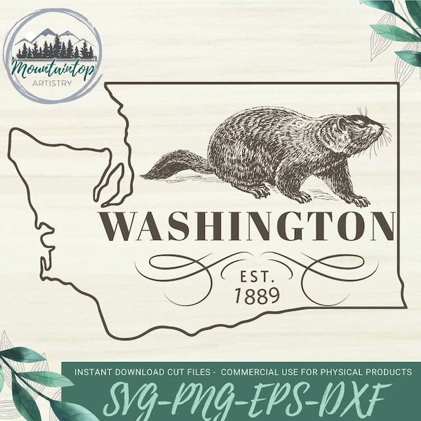 Washington Wood Art - Etsy