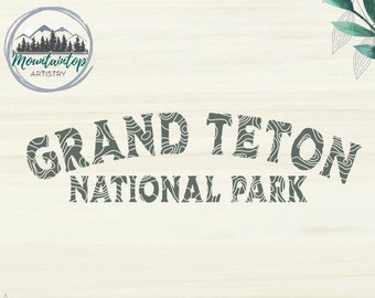 Grand Tetons Topographic Svg - Etsy