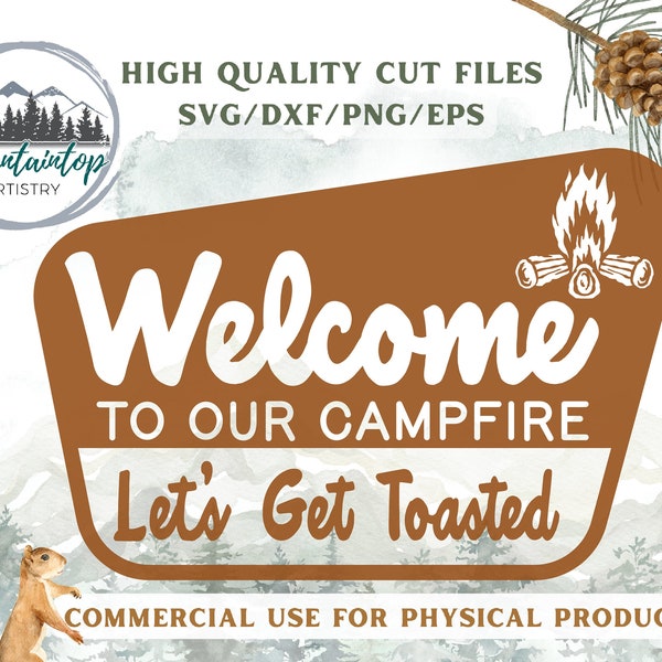 Campfire Sign - Etsy