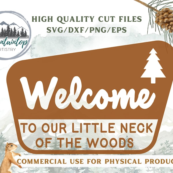 Welcome to Our Neck of the Woods - Etsy