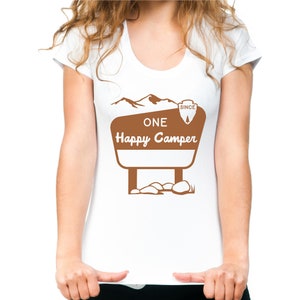 One Happy Camper Sign Editable Birthday Party Camping Theme Woodland ...