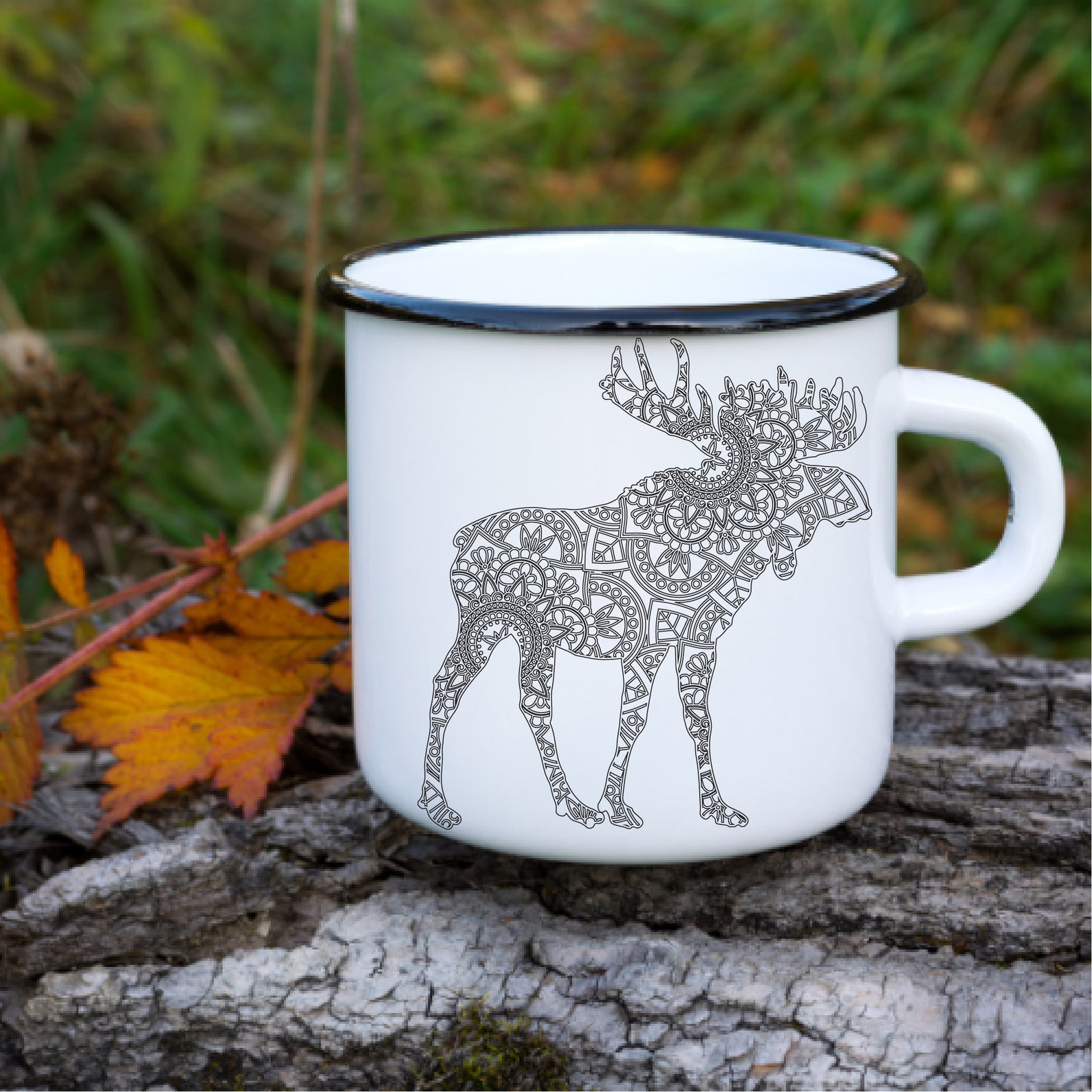 Moose Mandala SVG, Moose Mandala, Moose Zentangle DXF Laser Cut File ...