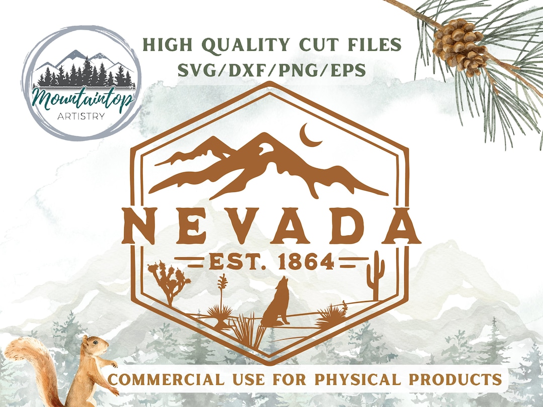 Nevada Shirt PNG Desert Wall Art Joshua Tree Art Desert Vibes Shirt ...